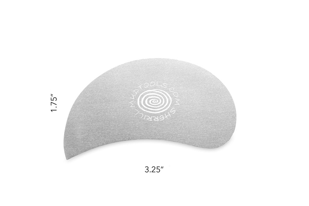 Paisley Scraper (Smooth Edge) Stainless Rib - Mudtools – Ceramix Australia