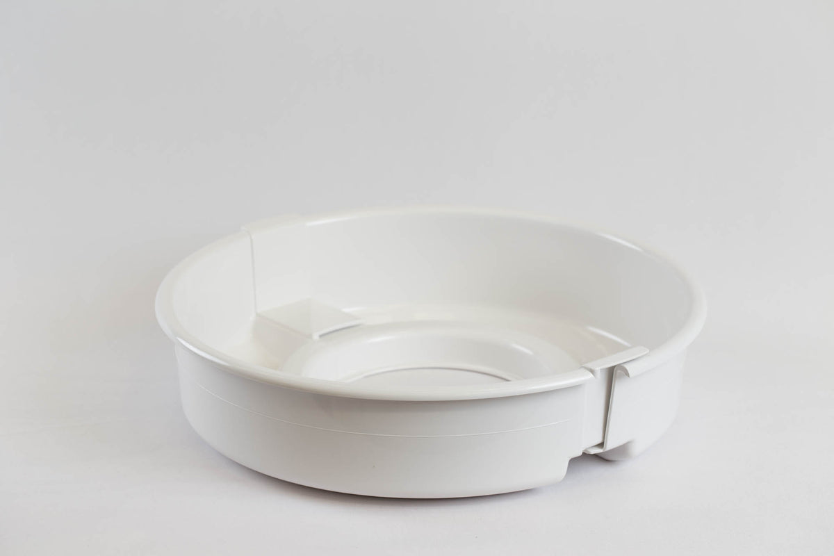 Nidec-Shimpo Round White Splash Pan (Two-Piece) – Ceramix Australia